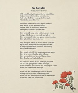 For the Fallen Poem | VALOUR CANADA